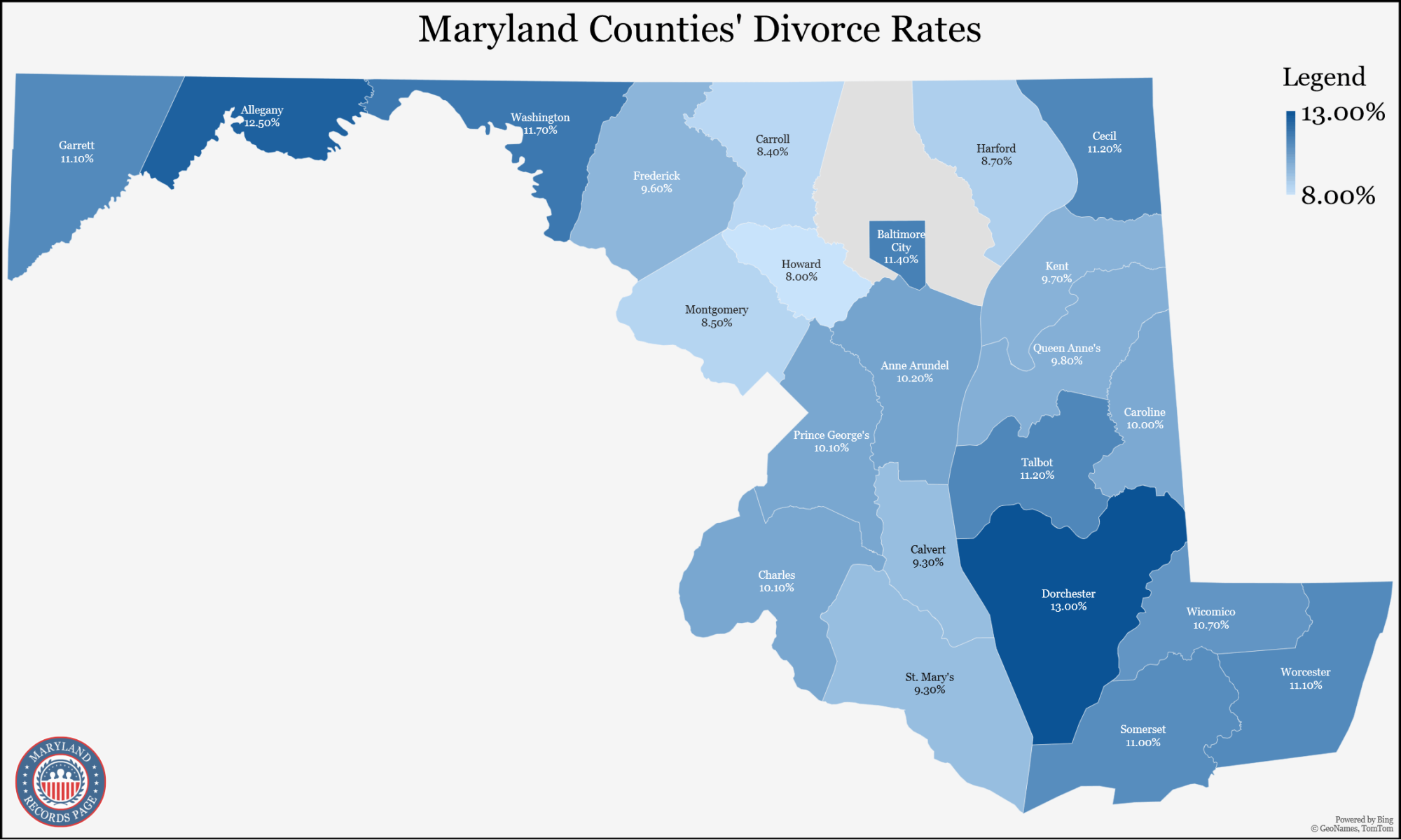 Search Free Maryland State Records (Marriage, Divorce, Warrants)